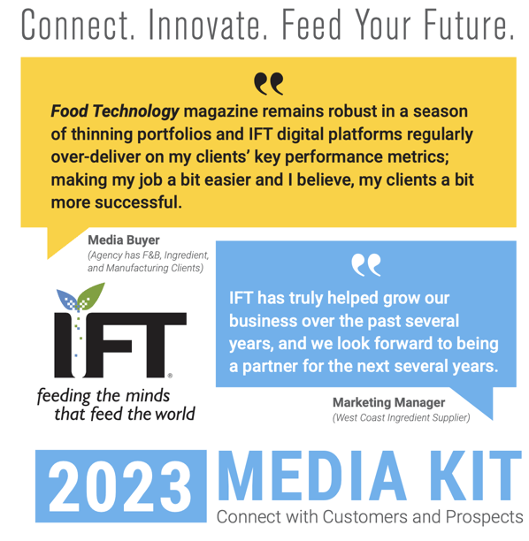 2023 IFT Media Kit - Advertising and Sponsorship Opportunities
